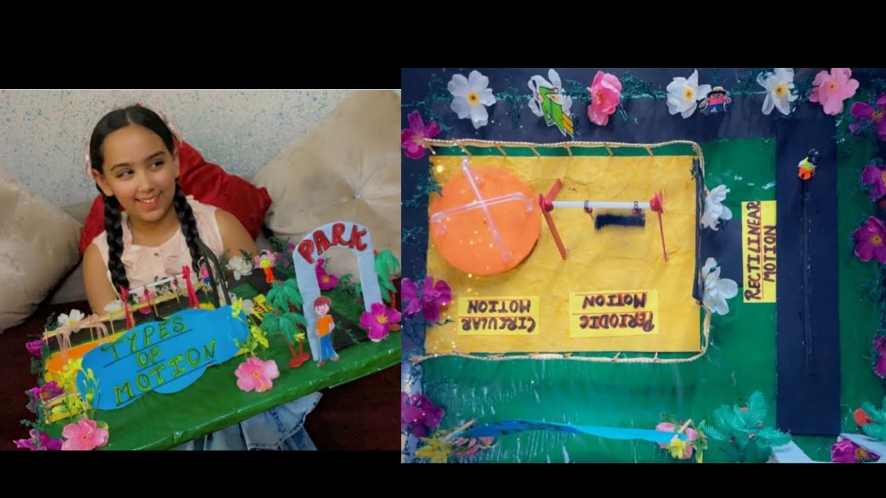 DIY||working project on types of motion||park style unique project for ...