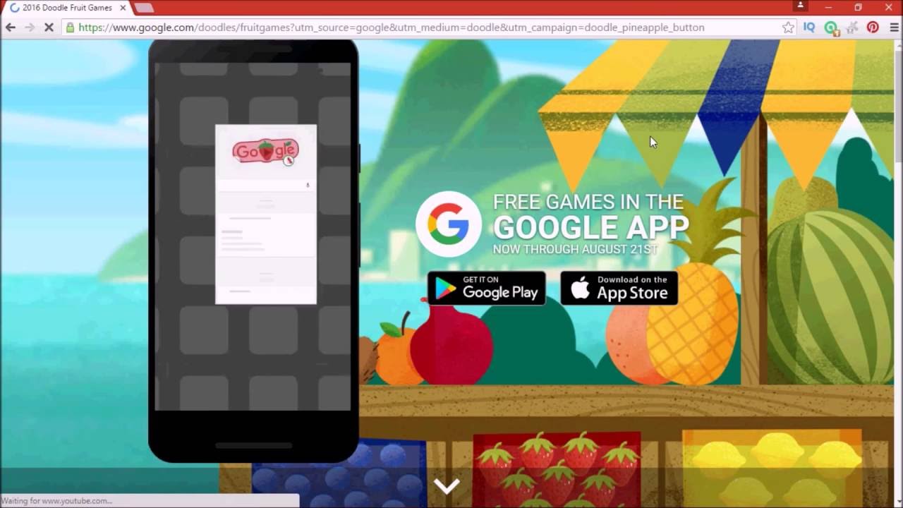2016 Doodle Fruit Games - Day 5 - YouTube