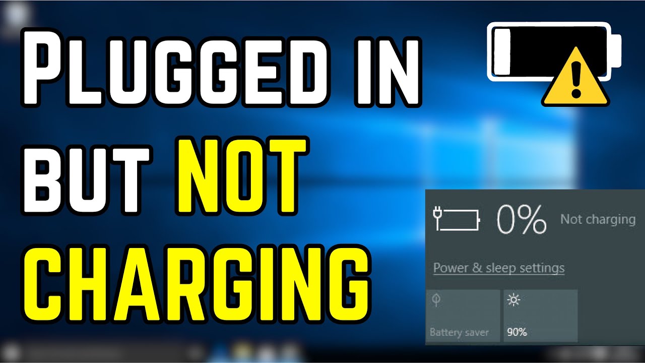 Laptop Battery Not Charging? | Plugged in but NOT CHARGING - YouTube