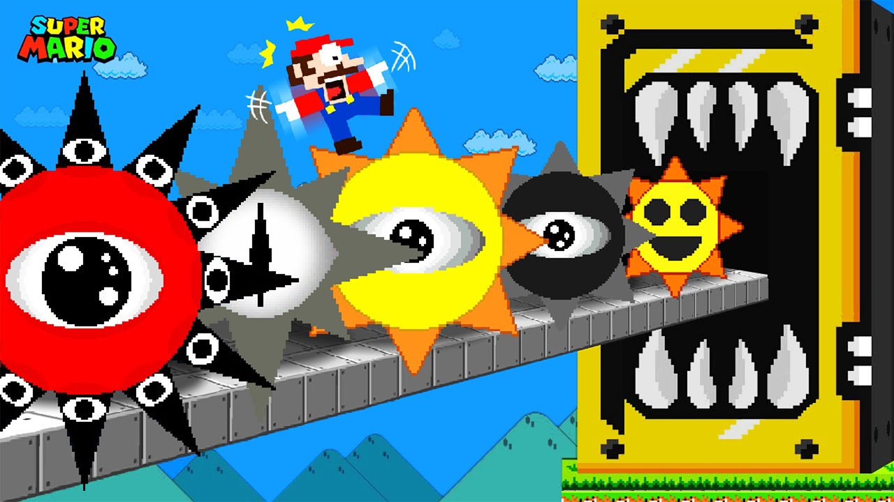 Mario’s Nightmare Run – Traps With Eyes?! in Super Mario Bros. | Game ...