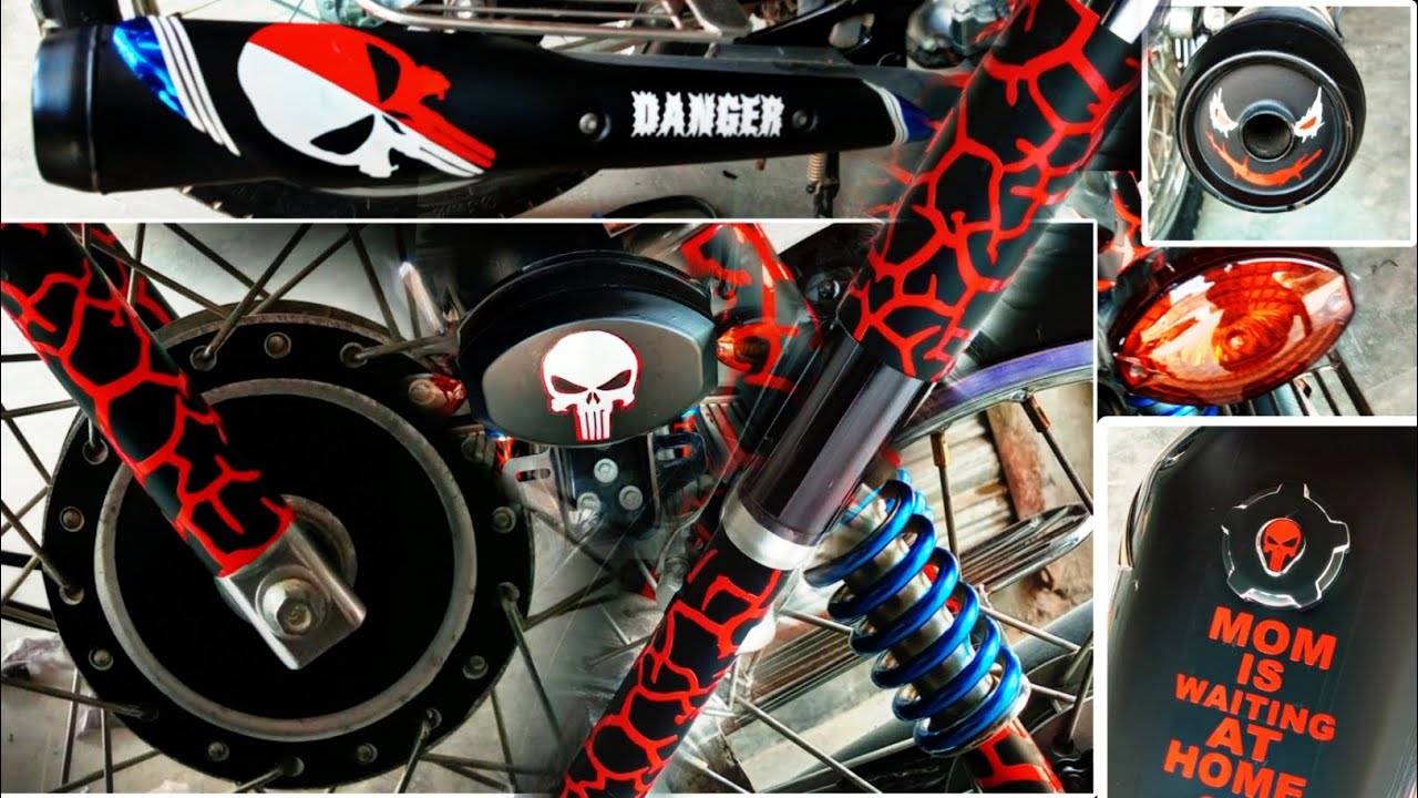 how to make || Honda 125 Sticker Decoration || New design | bike ...