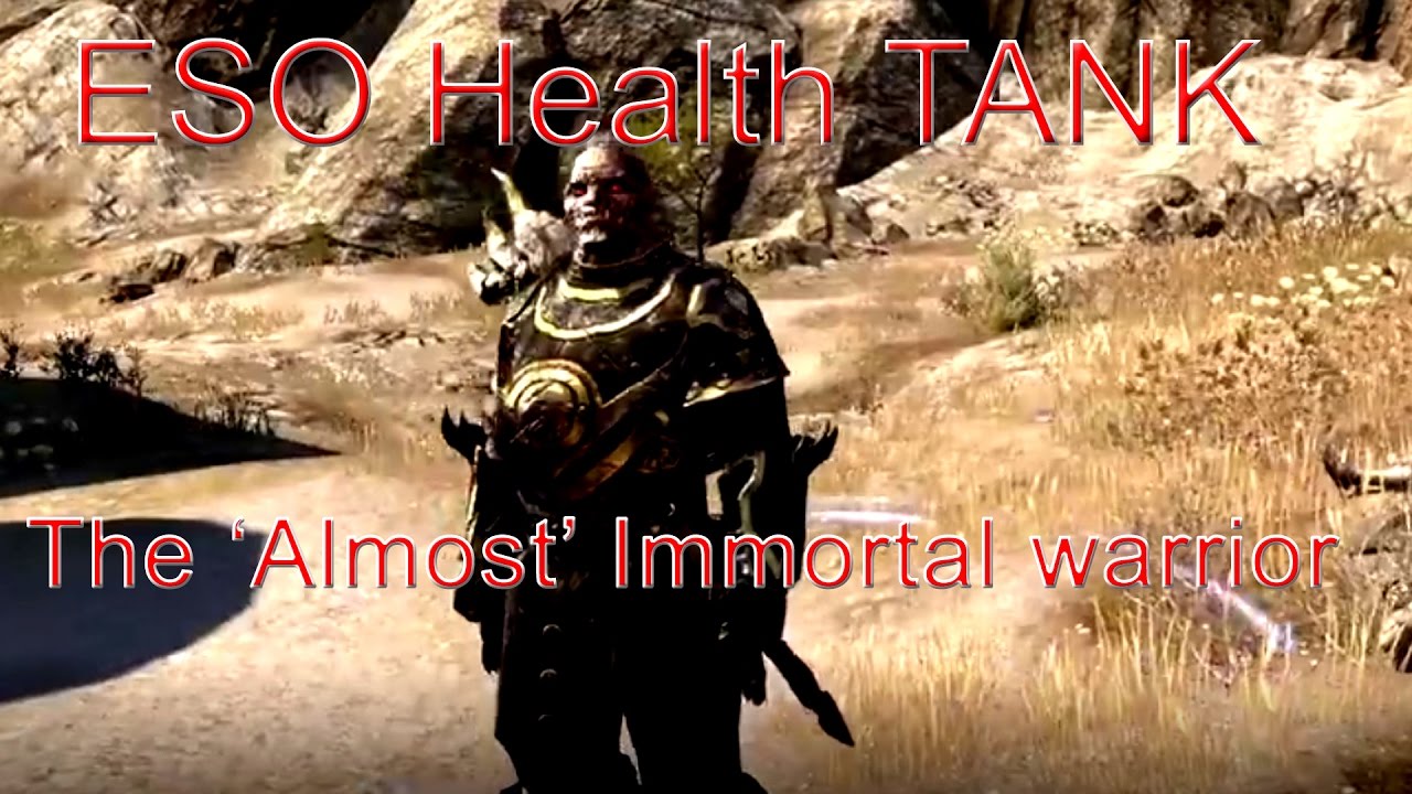 ESO The 'Almost' Immortal Warrior PVE Tank Build - YouTube