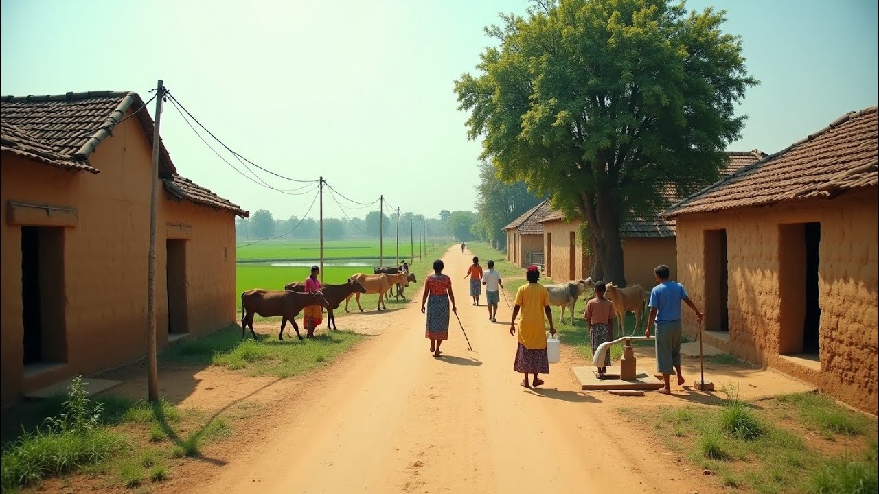 Indian beautiful village tour | Old village life in India | Bihar ...