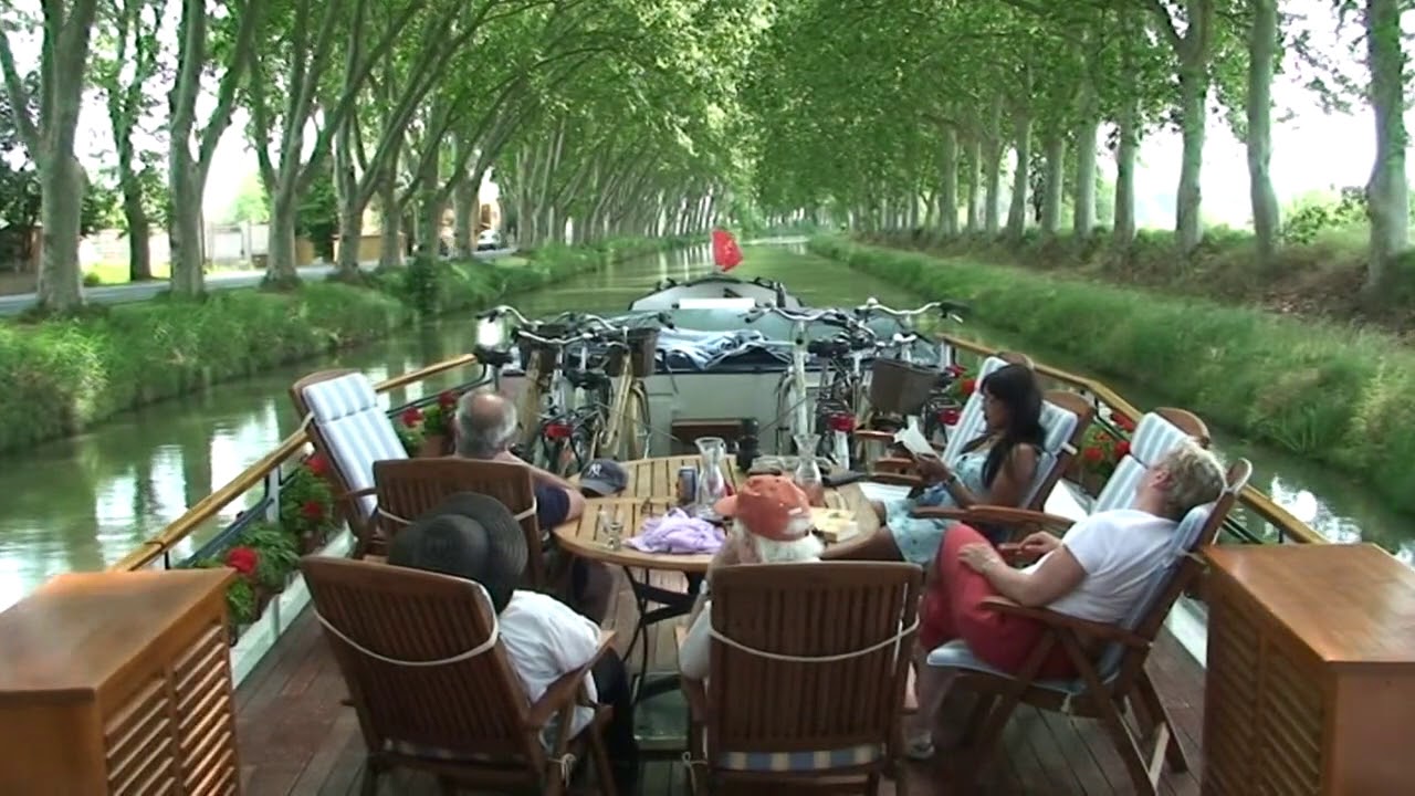 Cruising The Canal Du Midi Aboard Luxury Hotel Barge Anjodi Youtube