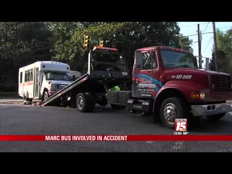 MARC Bus Involved in Accident - YouTube