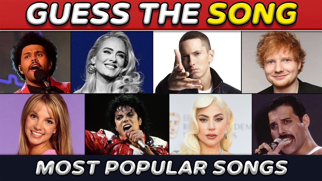 Music Quiz : Guess The Song - 50 Most Popular Songs Ever 🔥 - YouTube