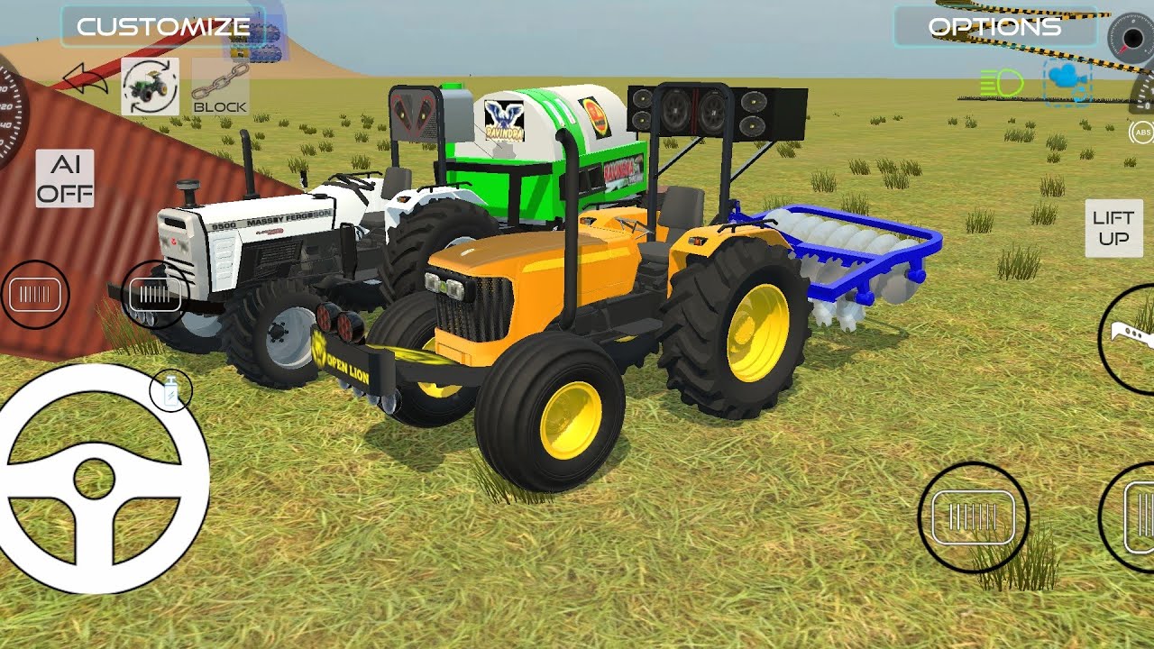 Drive tractor farming thresar vs 🔥 Hero tractor pharming @realGameram ...