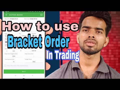 How to use Bracket order in 5paisa - best for intraday and F&O - YouTube