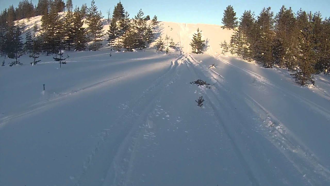 Gopro hero3 Fresh Powder snowmobiling - YouTube