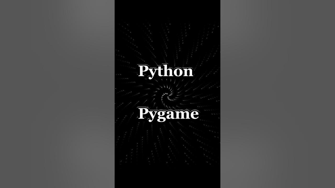 【pygame】Pygameがはじめました。#python #pygame #プログラミング - YouTube