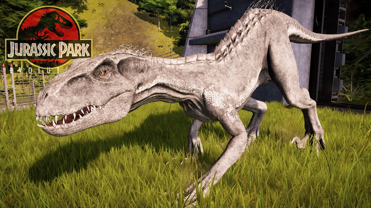 Indoraptor Blanco Nuevo Genoma Nuevo Dinosaurio Superhibrido De Jurassic Park Evolution Youtube