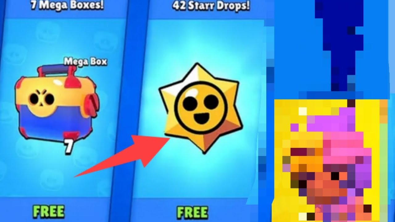 brawl stars we open 7 mega box! 42star drops - YouTube