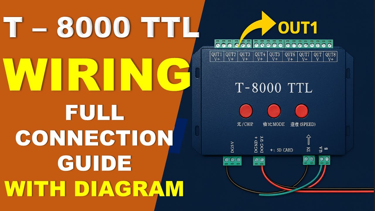 T8000 TTL LED Controller Wiring Diagram | Full Setup Guide With Diagram ...