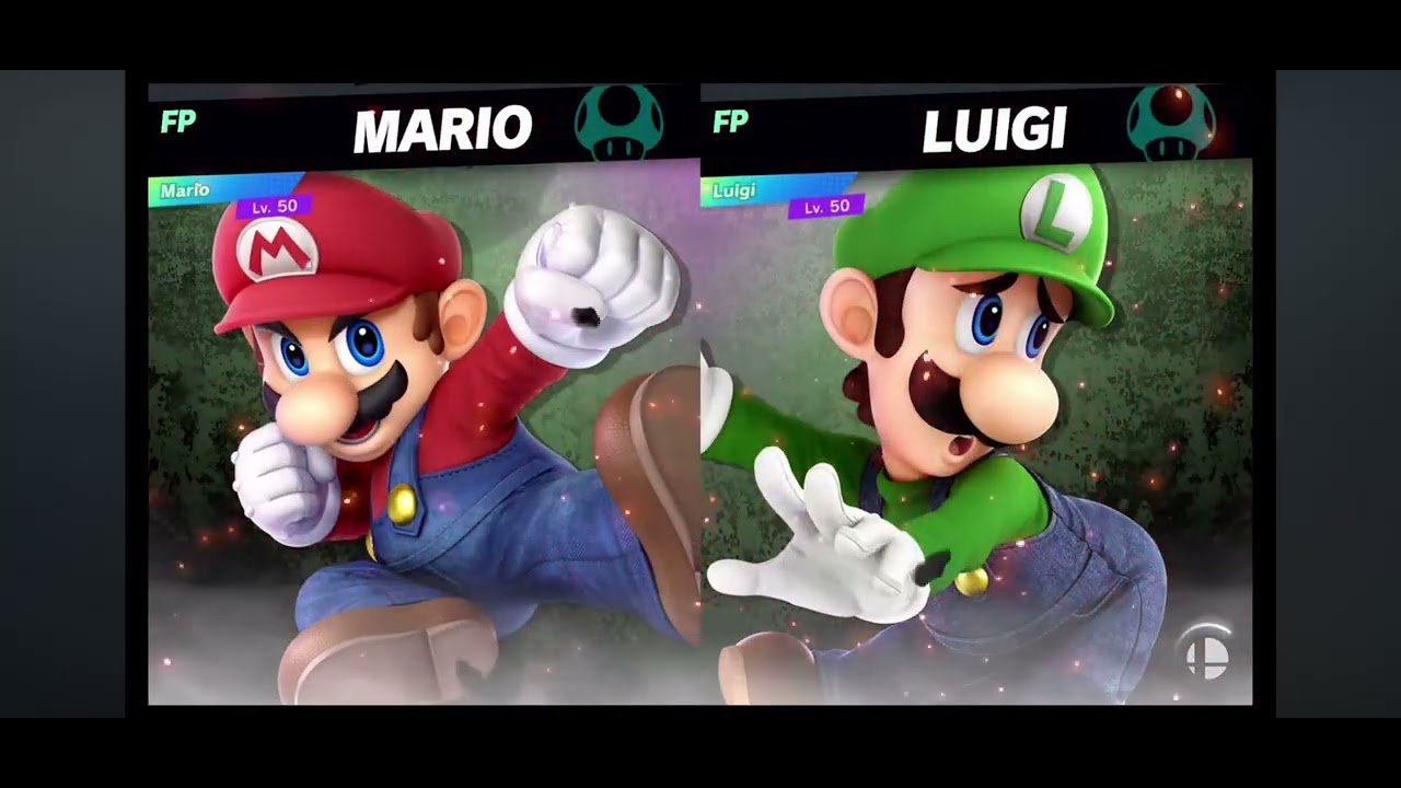 Mario and Luigi Super Smash Bros Ultimate Fight Battle - YouTube