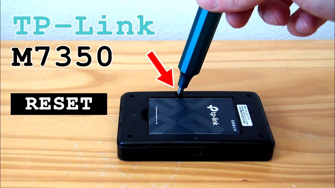 TP-Link M7350 mobile 4G router Wi-Fi • Factory reset - YouTube