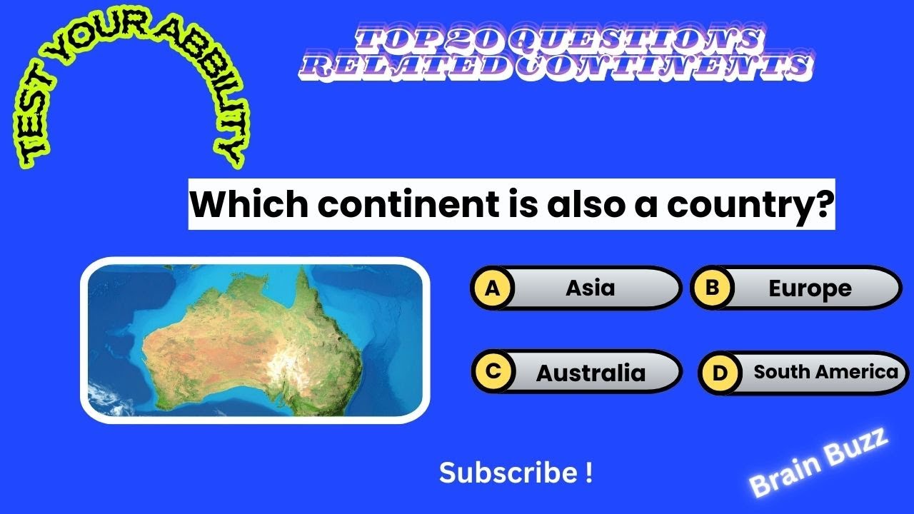 Guess the Continent! 20 World Geography Questions 🧠🌍 - YouTube