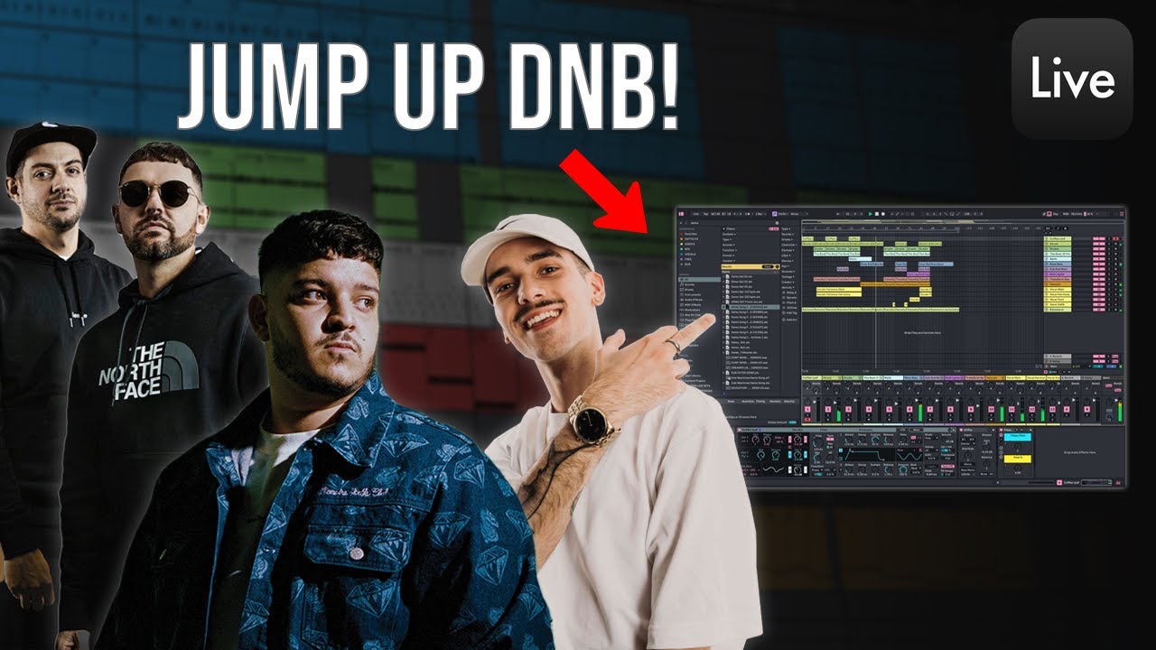 How to make Jump Up DNB in 2024 | Beginners Ableton Tutorial (Free ...