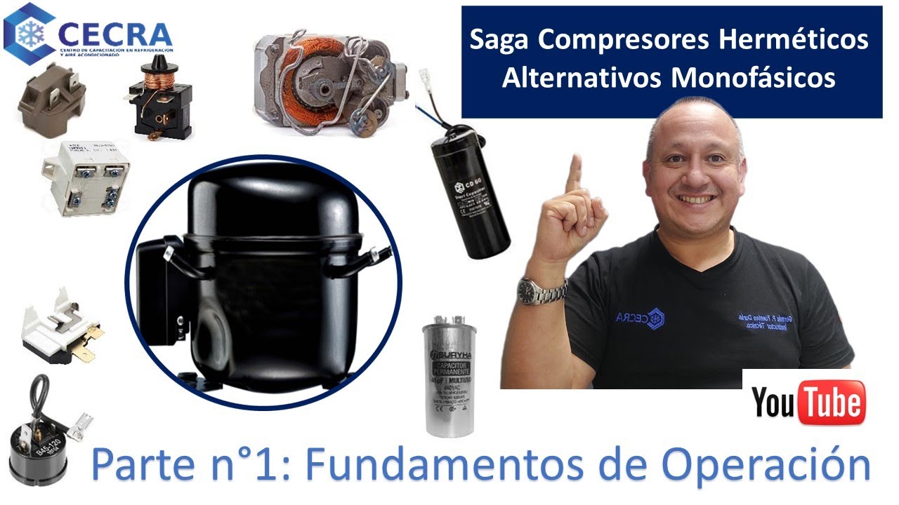 Saga Compresores Herméticos Alternativos Monofásicos_Parte N°1 Fundamentos de Operación - YouTube