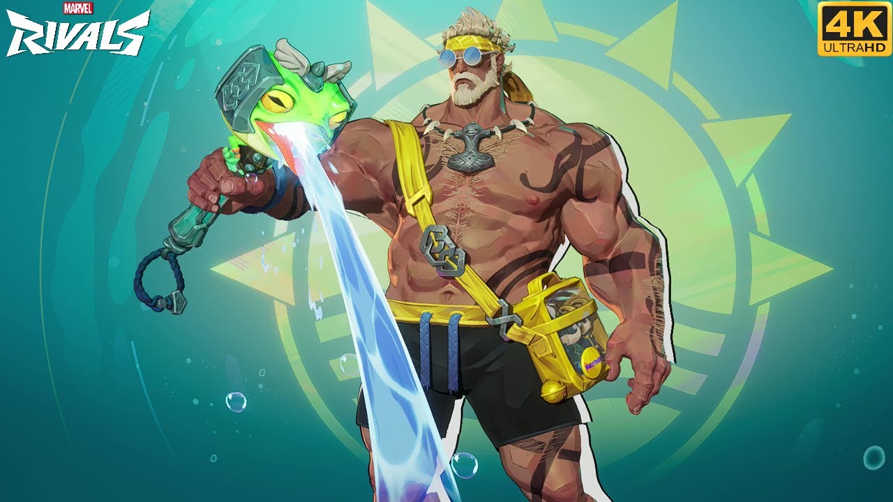 Worthy Waves Thor Skin Gameplay - Marvel Rivals Season 3 (4K 60FPS ...