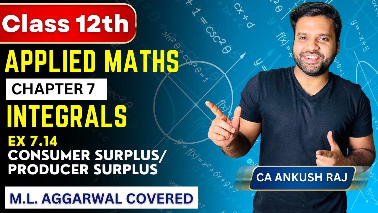 Applied Maths Class 12 Integration📚 | Chapter 7 ML Aggarwal | Class12 ...