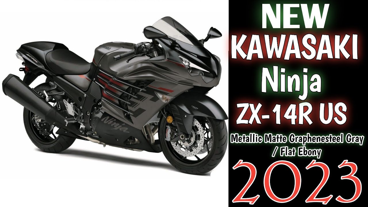New Kawasaki Ninja ZX-14R US 2023 Metallic Matte Graphenesteel Gray ...