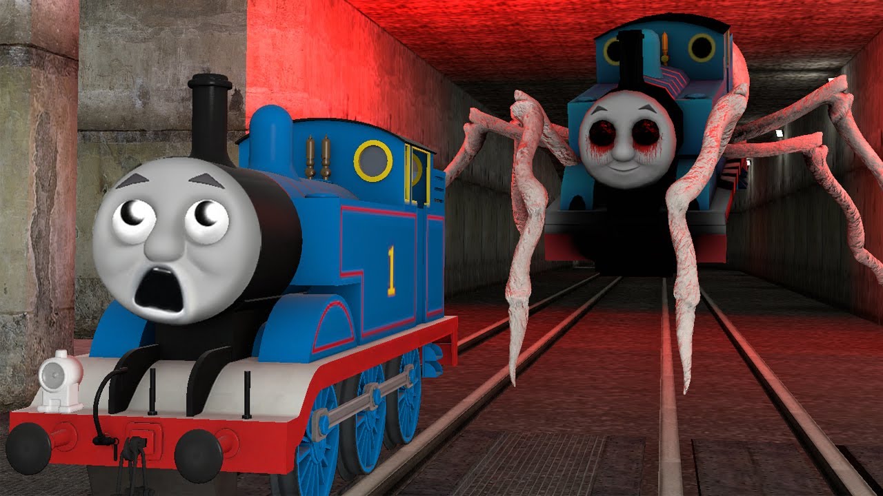 Building a Thomas Train Chased By Percy Thomas Eater Dark Spider in ...