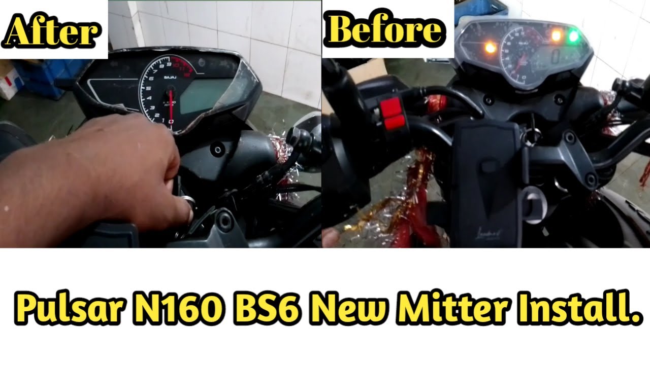 Pulsar NS 160 speedometer change,अब दूसरा मीटर लगाऊंगा Pulsar N160 Bs6 ...