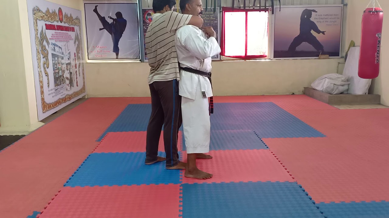 Defense against choke from behind(2) - YouTube