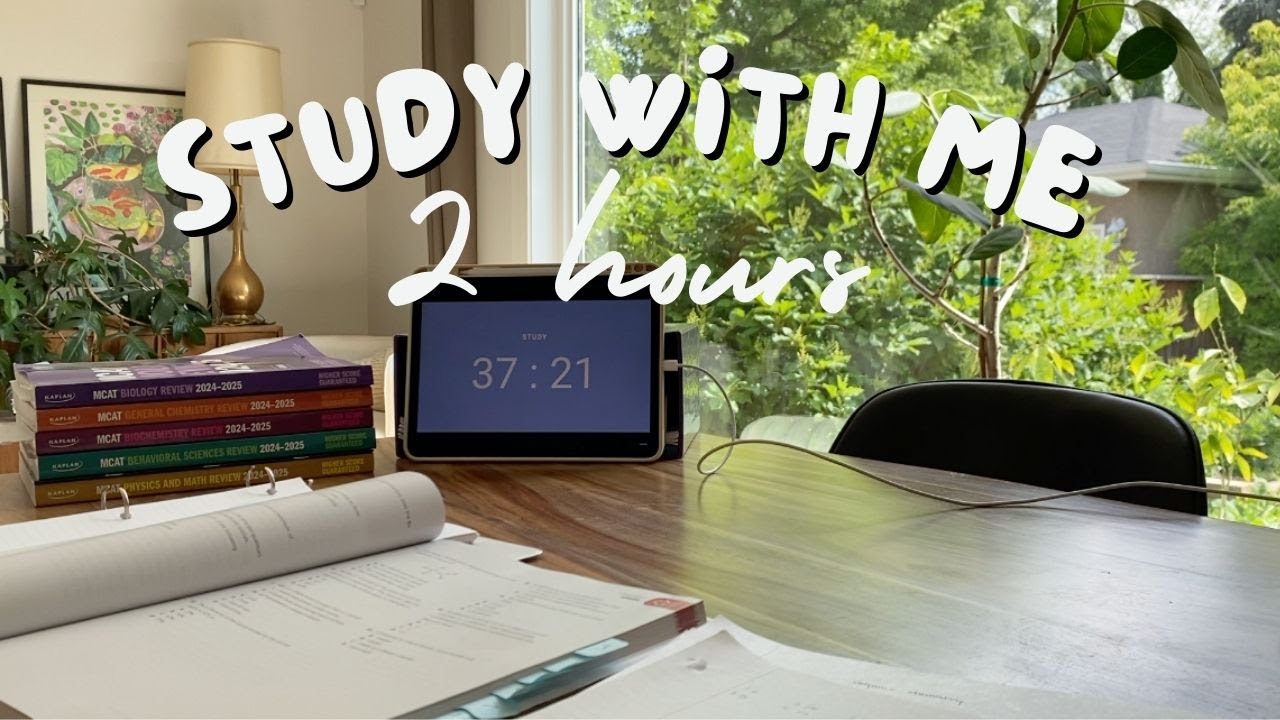 Study With Me 2 Hours MCAT Prep + LOFI Music - 50 / 10 Pomodoro - YouTube