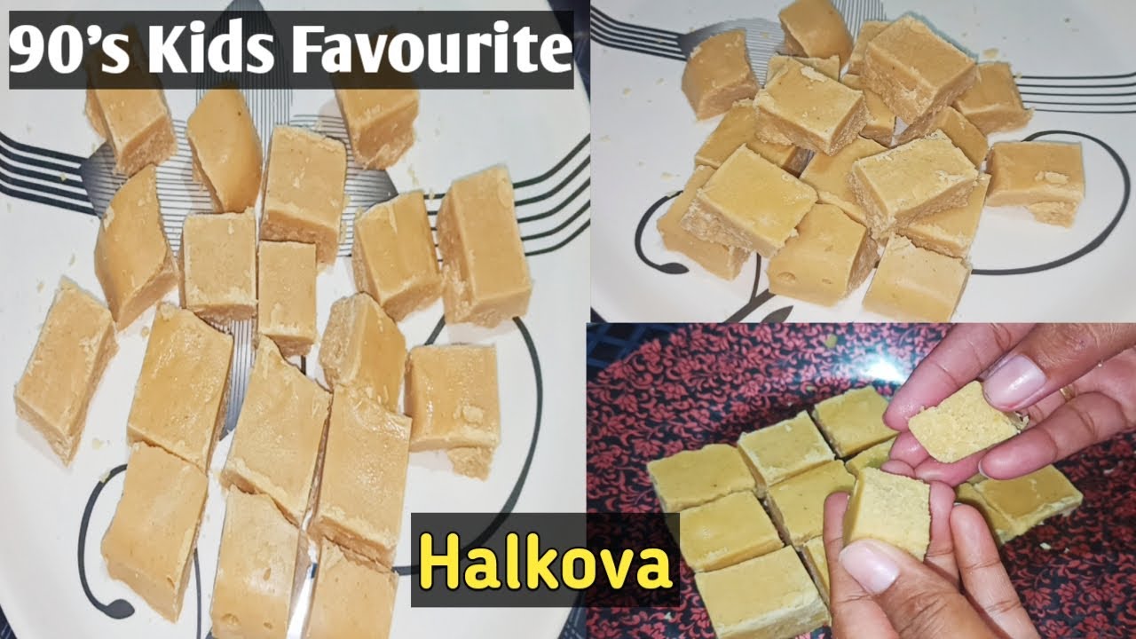 90's kids Favourite Sweet Halkova | Halkova Recipe | Halkova Recipe in ...