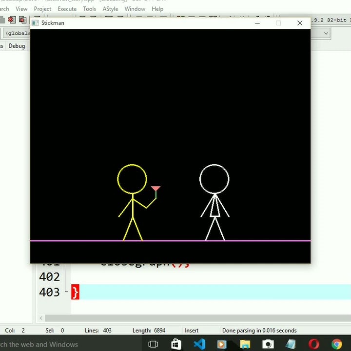 Stickman Love Story Animation With Source Code Cool Programming Projects Shorts Youtube
