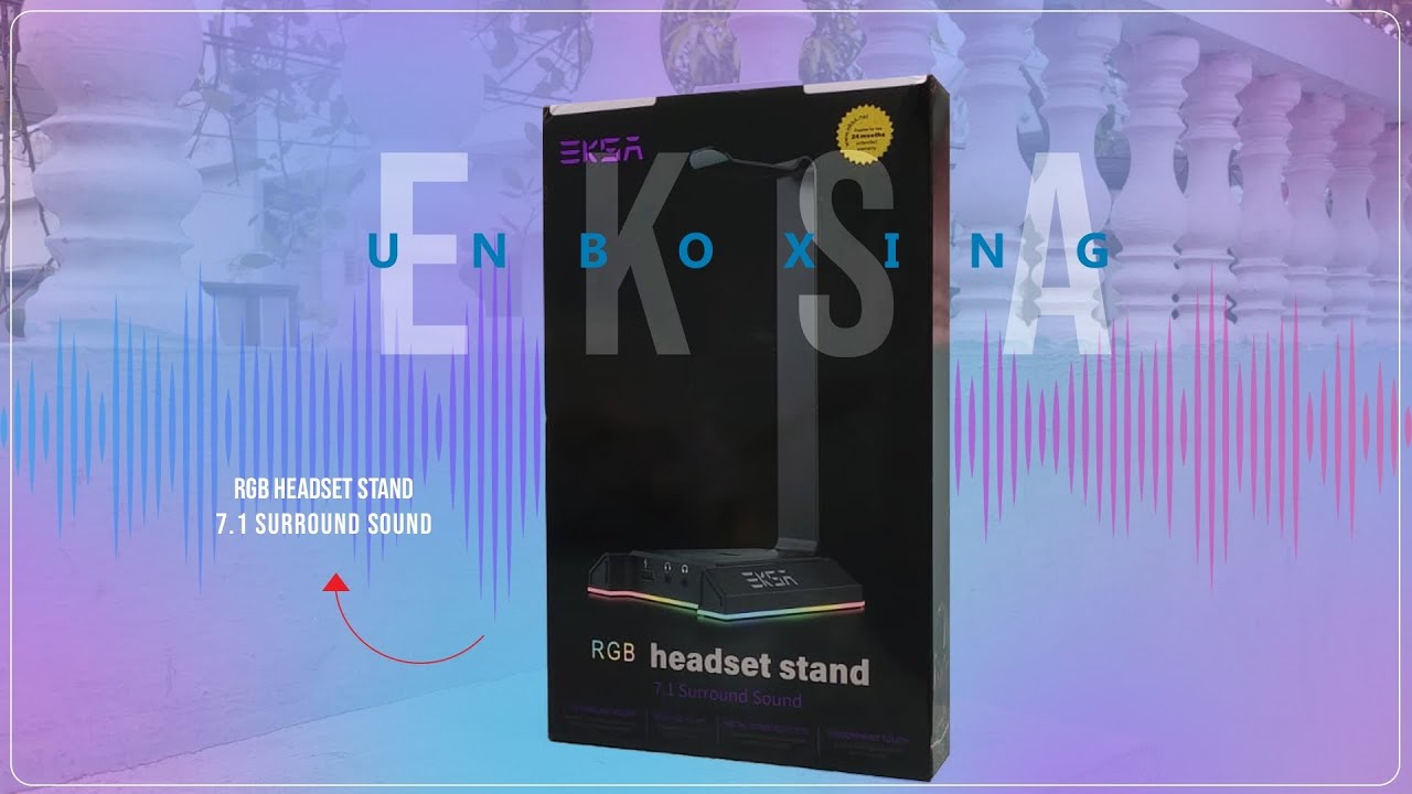 EKSA RGB Headset stand Unboxing | 7.1 Surround sound | Telugu by Tech ...