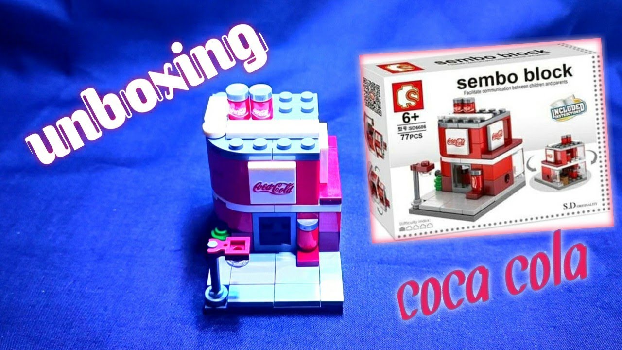 unboxing and assembly sembo block coca cola #semboblock ...