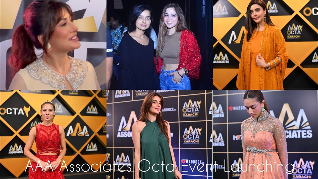 Mehwish Hayat, Jannat Mirza, Aima Baig and many celebrities at AAA Octa ...