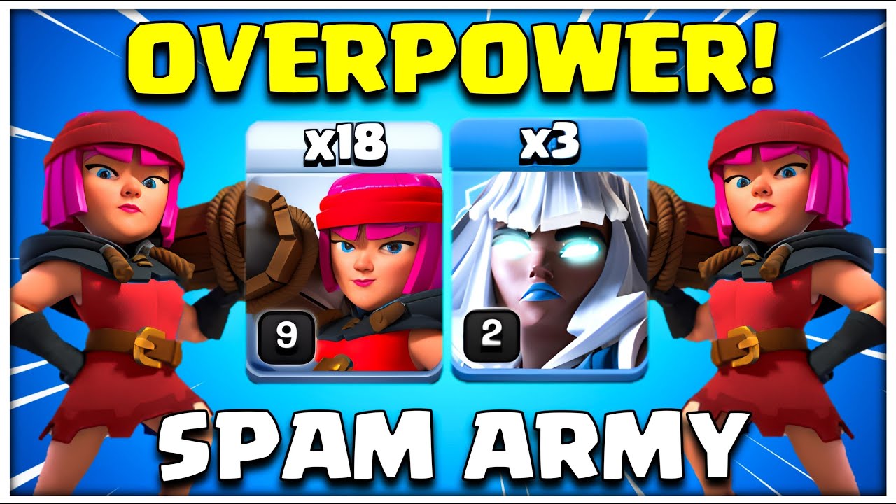 OVERPOWER Spam FIRECRACKER Strategy 100% War Win TH14 | New Th14 Attack ...