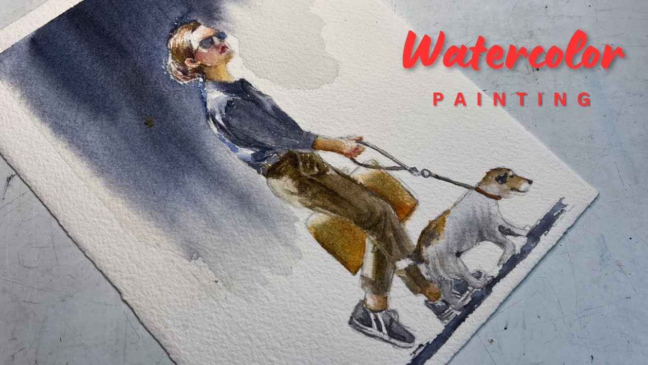 My First Watercolor Figure Study Tutorial - YouTube
