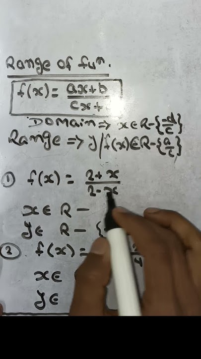 Range of Linear by Linear function jee mains and nda Short trick - YouTube
