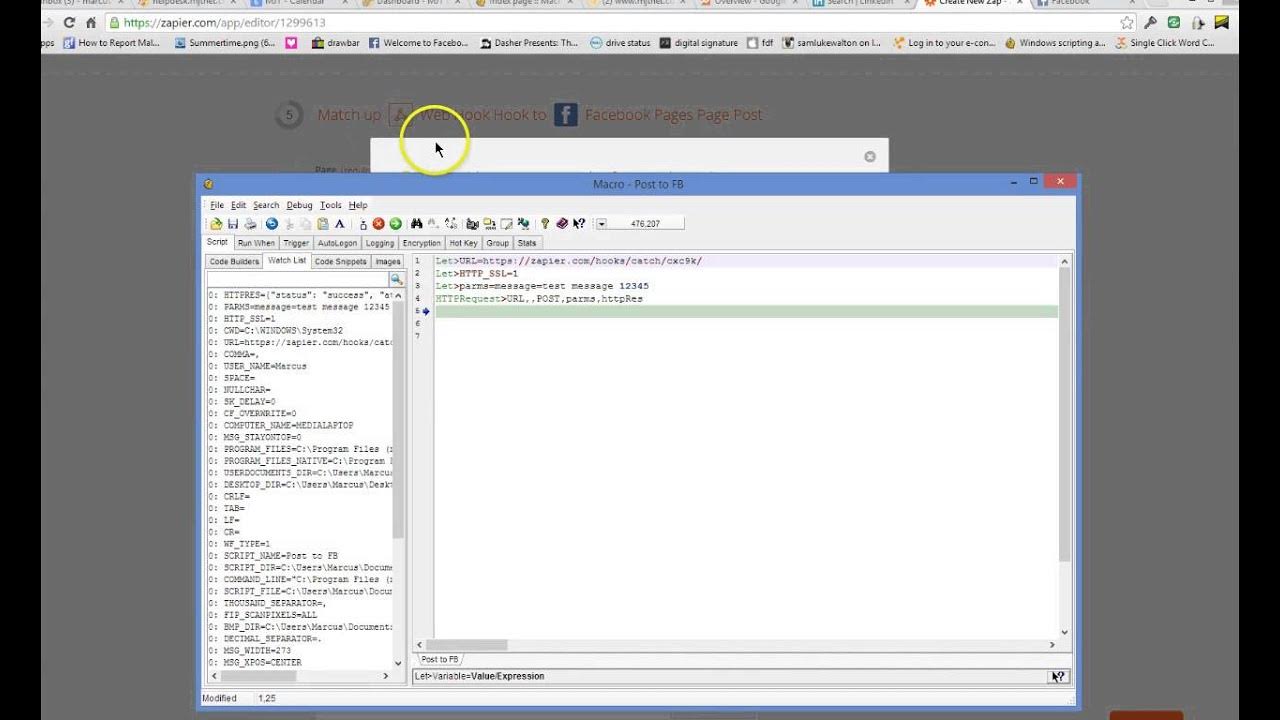 Automate Facebook with Macro Scheduler - Macro Recorder - YouTube