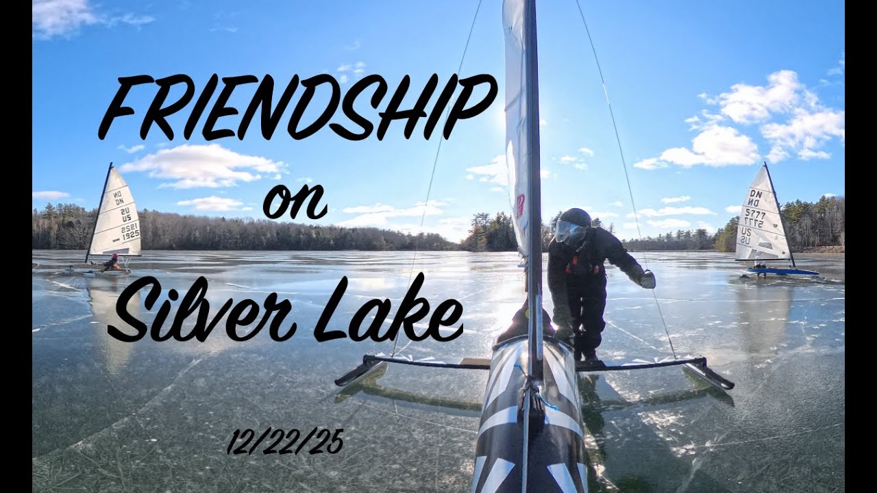 Ice Boating with Mike Young & FRIENDSHIP on Silver Lake 12/22/25 - YouTube