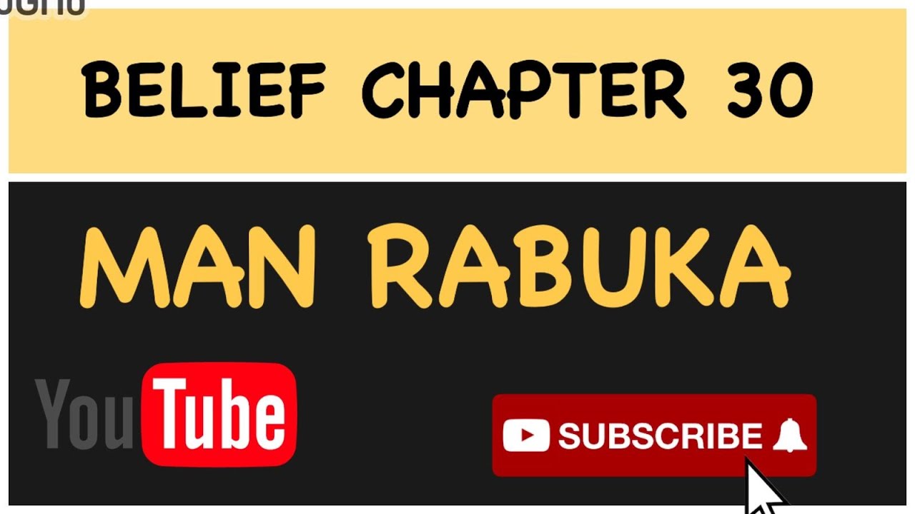 BELIEF CHAPTER 30,AUTHENTIC HADEES FROM SAHI BUKHARI IN ARABIC AND ...