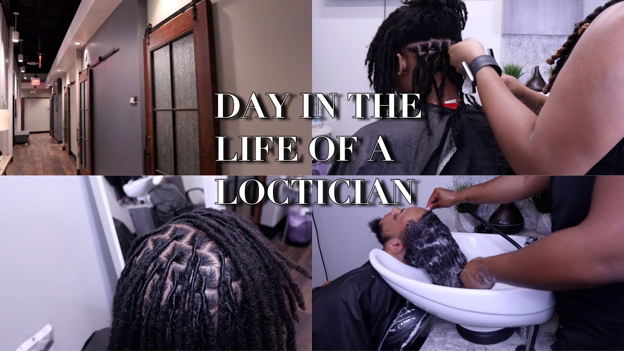 DAY IN THE LIFE OF A FULL TIME LOCTICIAN | 6 CLIENTS IN ONE DAY 😳 - YouTube