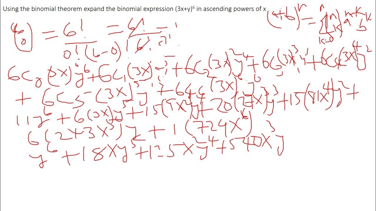 How to use binomial theorem to expand the binomial expression - YouTube