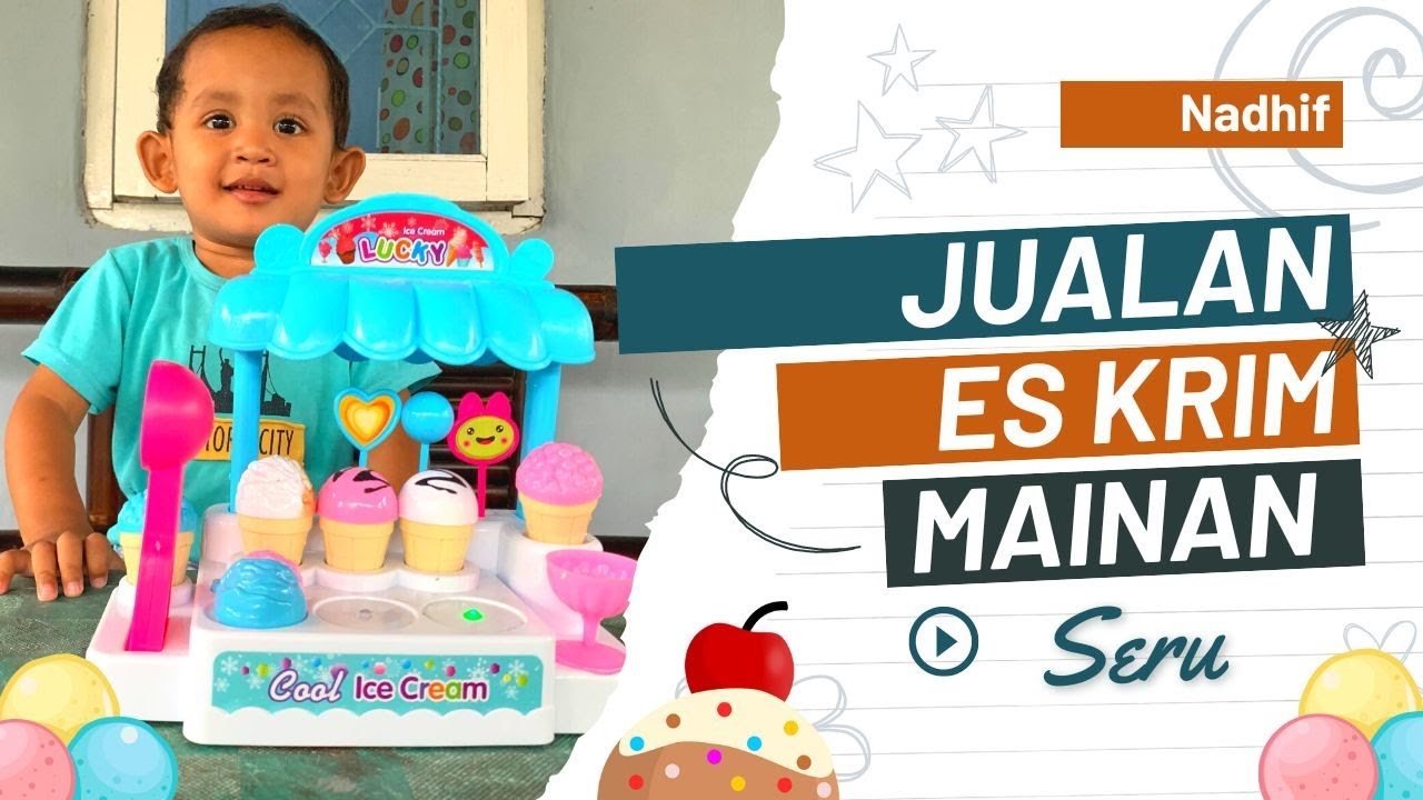 Jualan es krim es kriman | es krim mainan |Ice cream mainan | jual ice ...