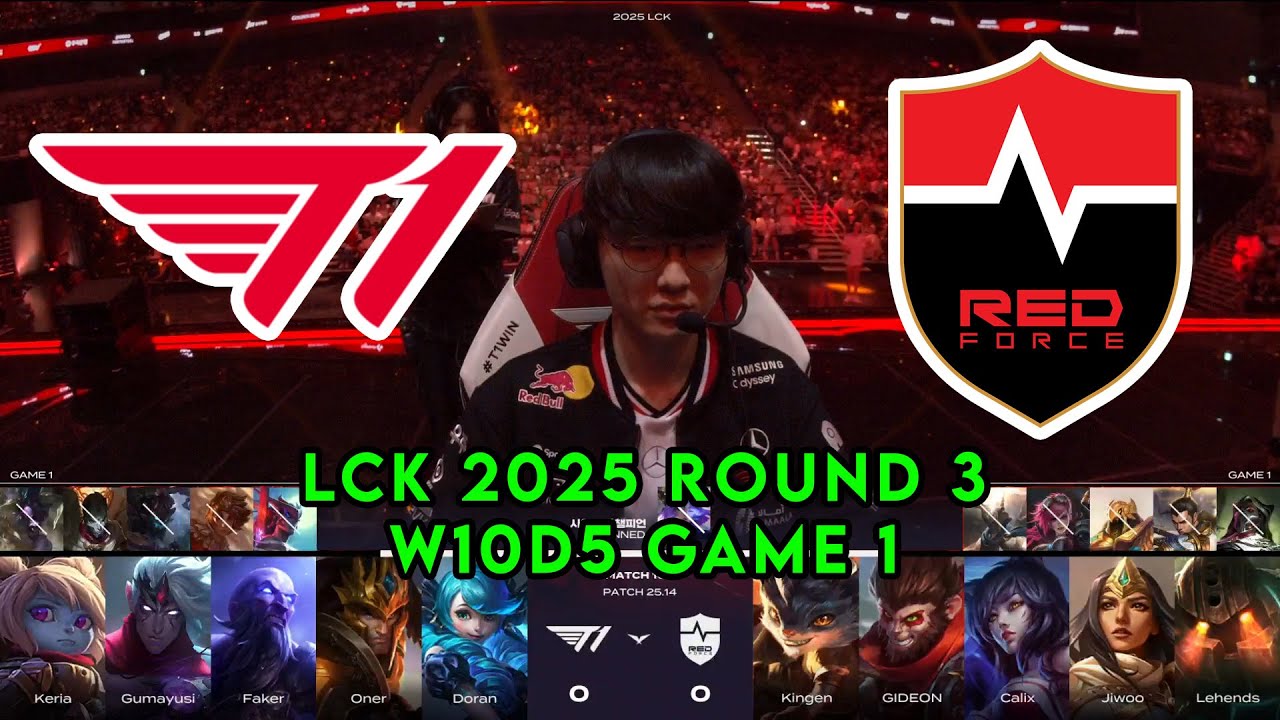 T1 vs NS Game 1 | LCK 2025 Round 3 Week 10 Day 5 | T1 vs Nongshim ...
