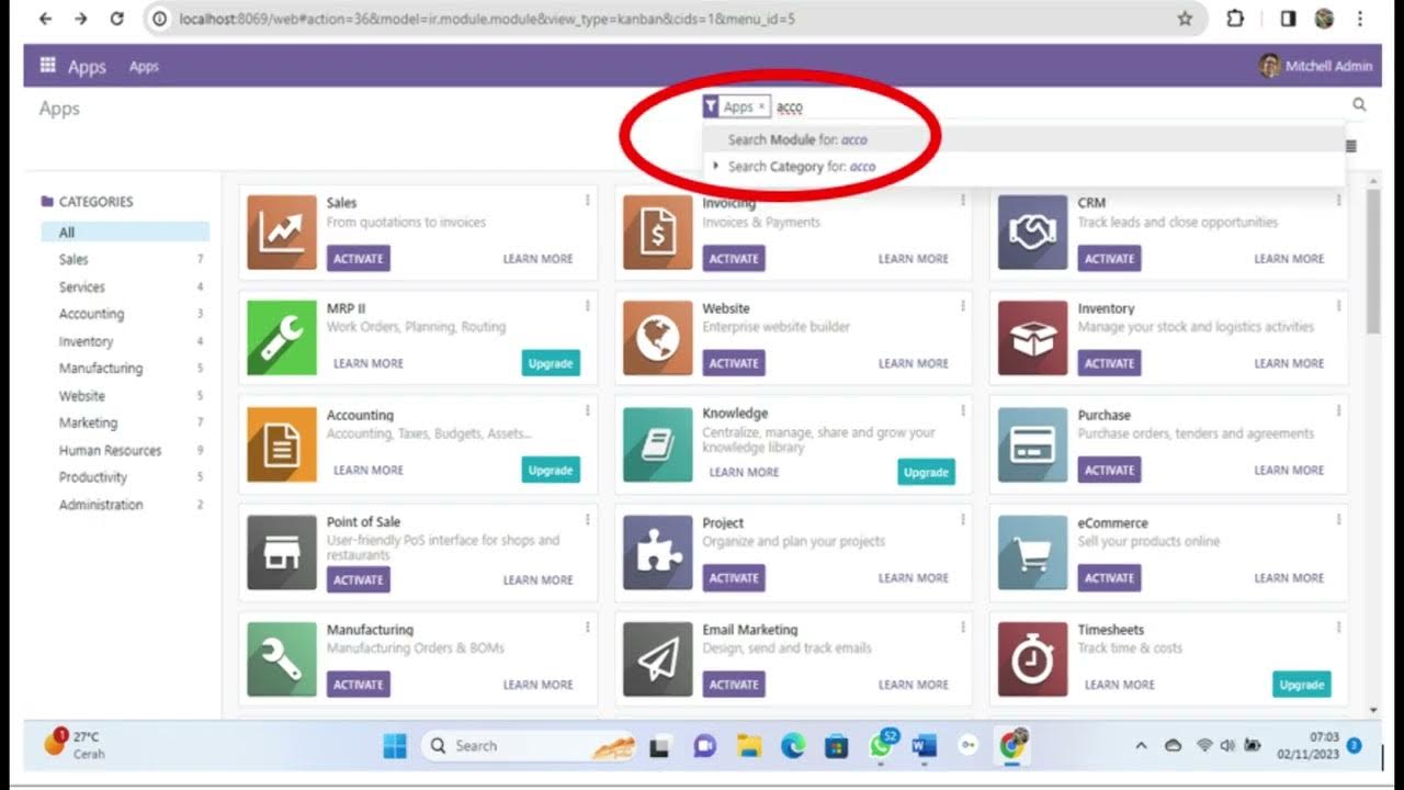 Install Modul Accounting: Odoo 16 Full Accounting Kit - Cybrosys - YouTube