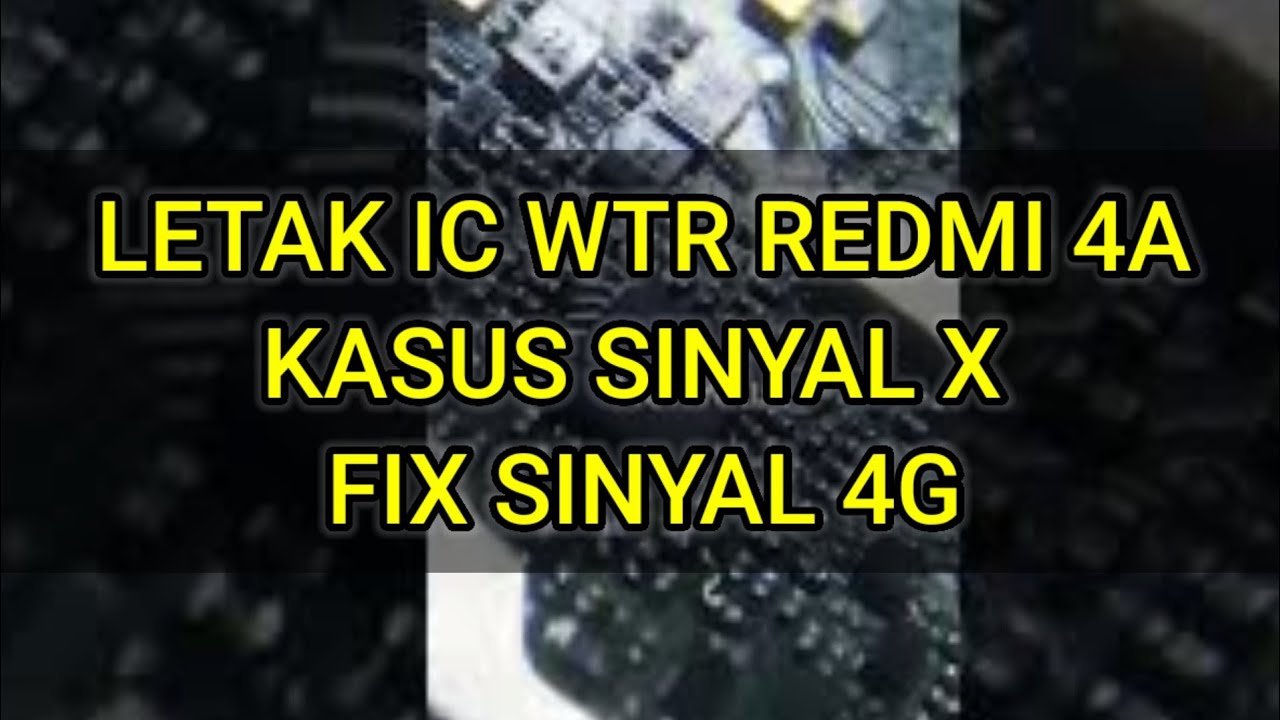Xiomi 4a sinyal Darurat Ganti IC Wtr Langsung Done !!! - YouTube