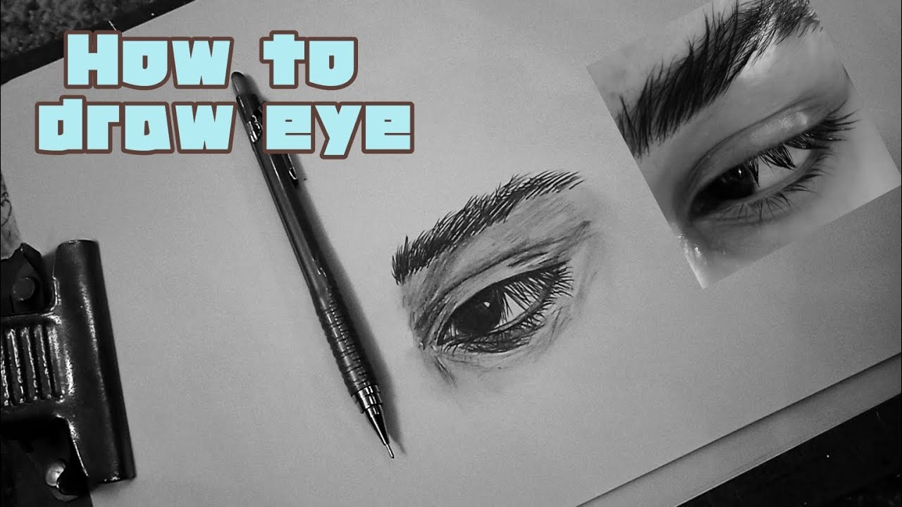 Unlock Your Artistry: Step-by-Step Pencil Eye Drawing Tutorialصفر تا صد ...