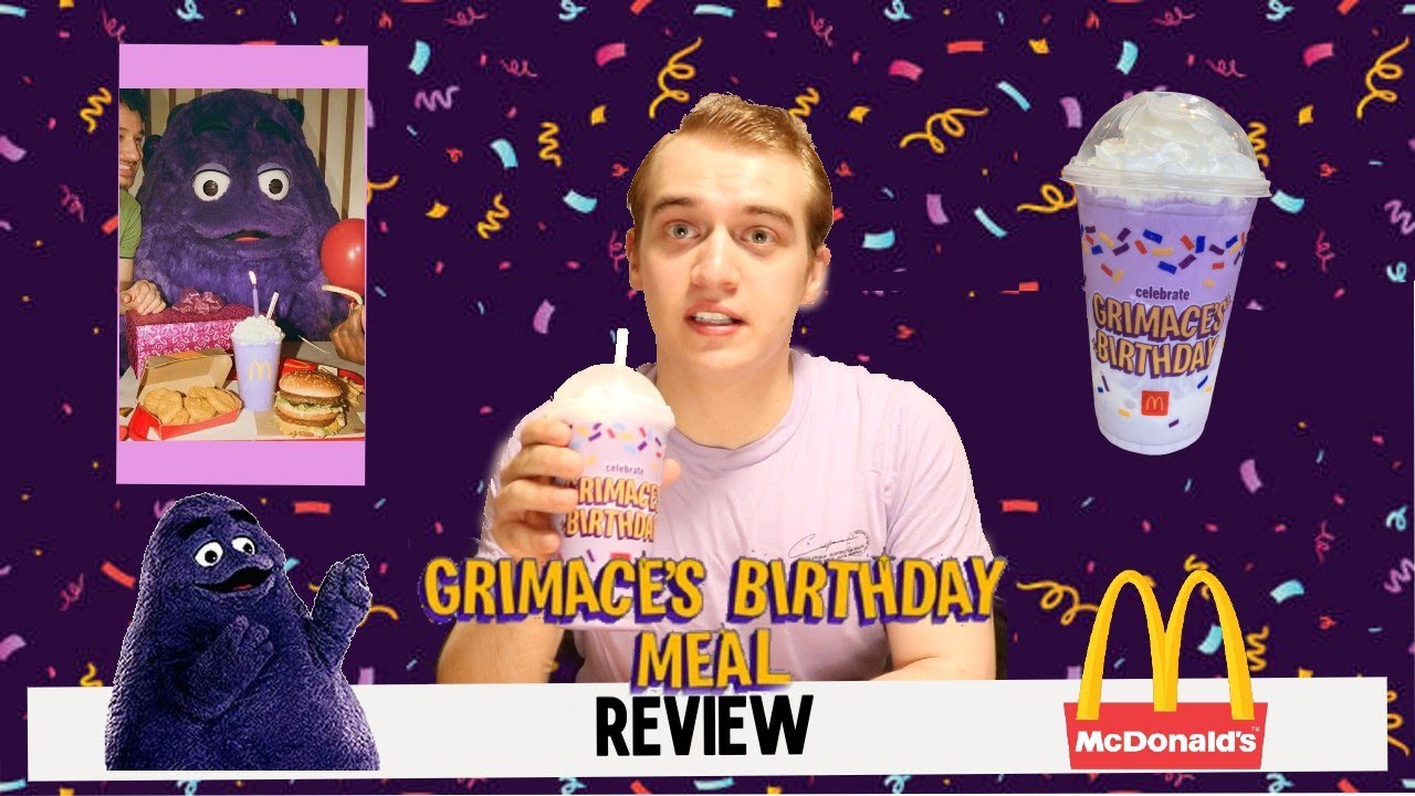 Grimace Birthday Meal Review - YouTube