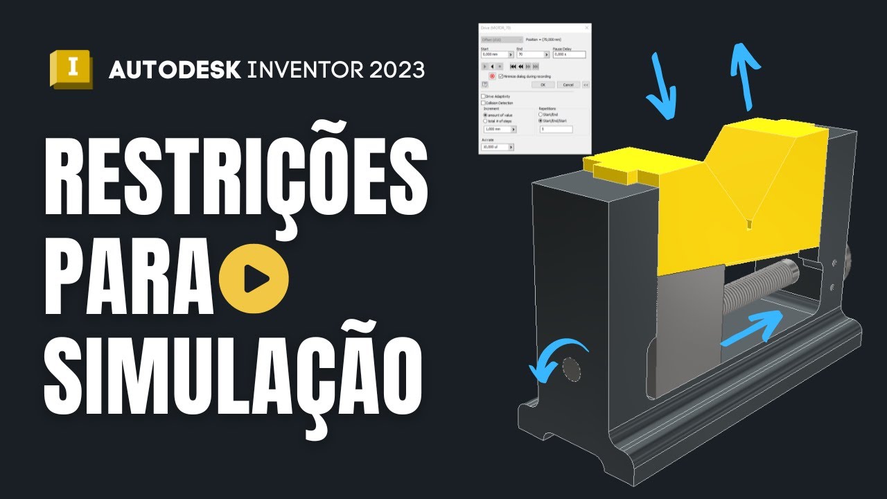 Autodesk Inventor Tutorial - Restrição para Inventor Studio - YouTube