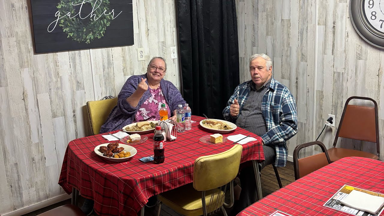 Our hillbilly dinner and drive from Ms carol! - YouTube